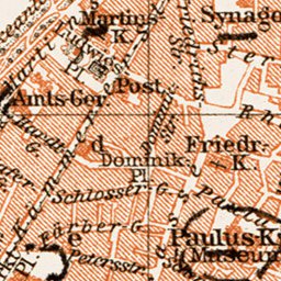 Worms city Map, 1909 by Waldin | Avenza Maps