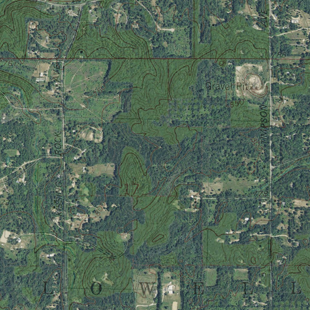 MI-Cascade: GeoChange 1974-2012 Map by Western Michigan University | Avenza Maps