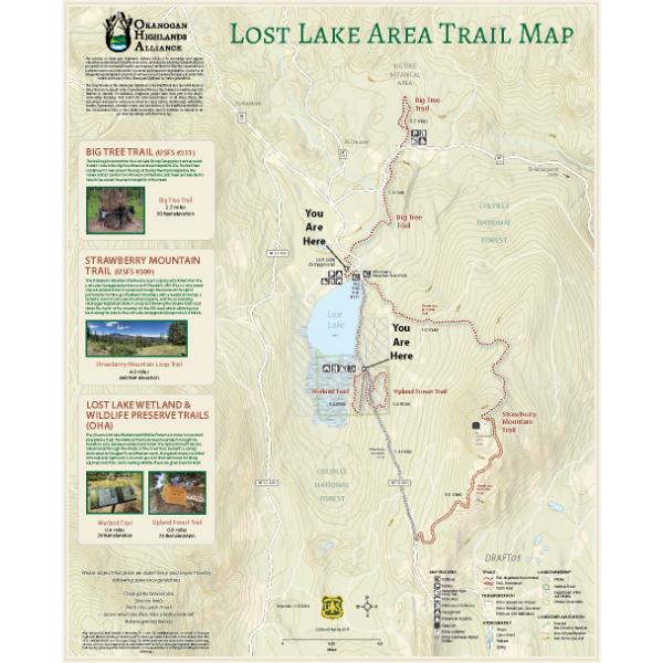 Lost Lake Area Trail Map - Okanogan Highlands Alliance by Mountains To ...