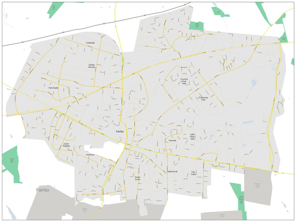 Fairfax City, VA Map by MarketMAPS | Avenza Maps