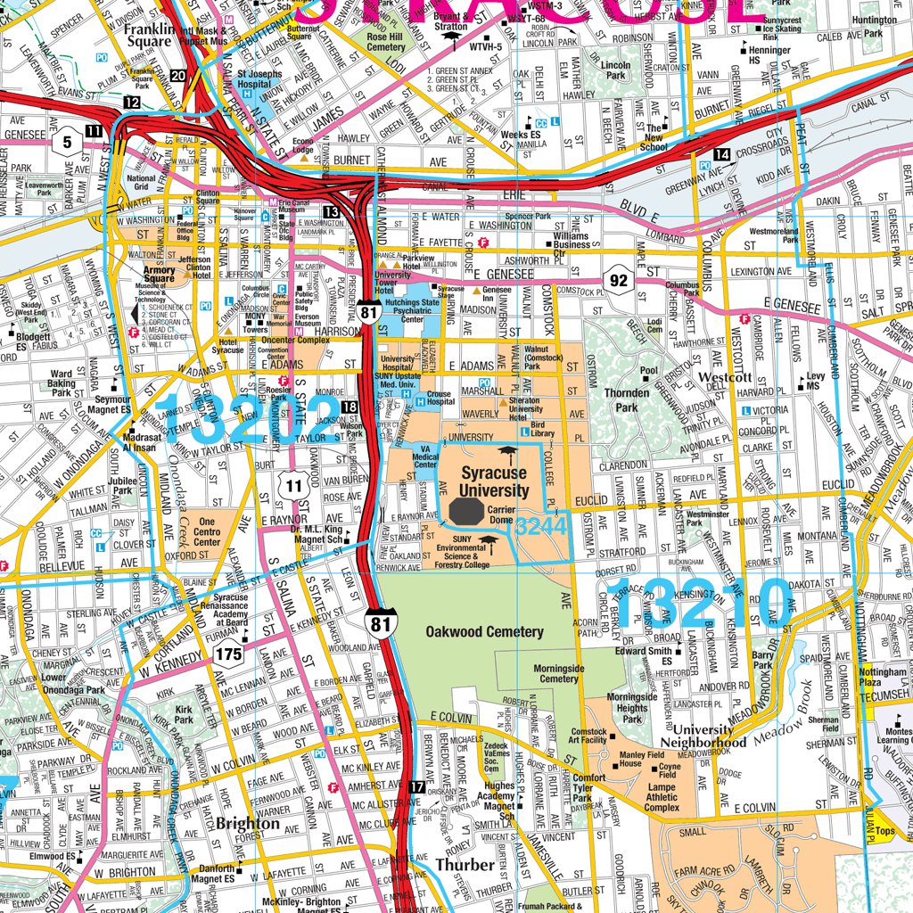 Syracuse Map by Map Works, Inc. | Avenza Maps