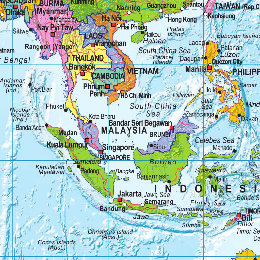 XYZ World Political 1:60m Map by XYZ Maps | Avenza Maps