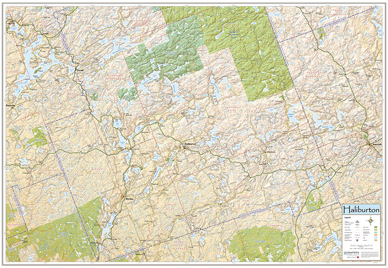 Haliburton Region Map by Aquaterra Designs | Avenza Maps