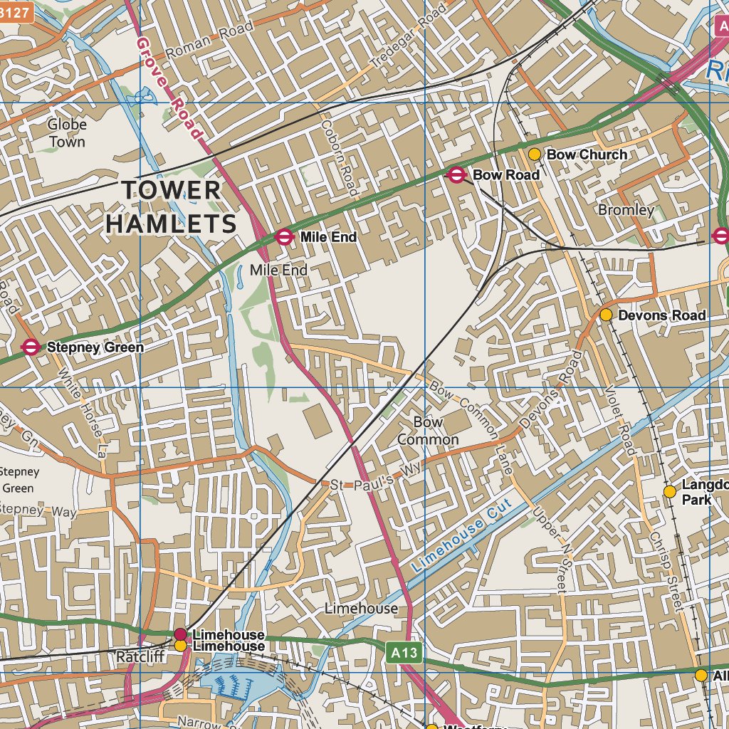 North-East London, England Map by Avenza Systems Inc. | Avenza Maps