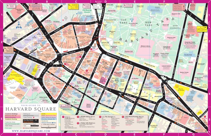 Harvard Square Map by Hedberg Maps, Inc. | Avenza Maps