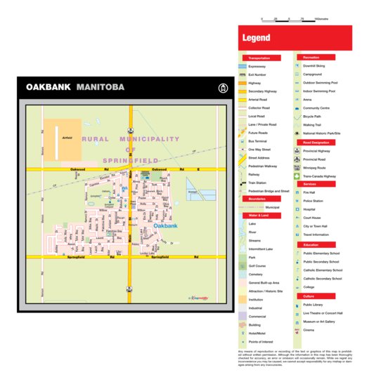Oakbank, MB Map by Mapmobility Corp. | Avenza Maps