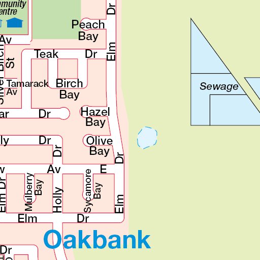 Oakbank, MB Map by Mapmobility Corp. | Avenza Maps