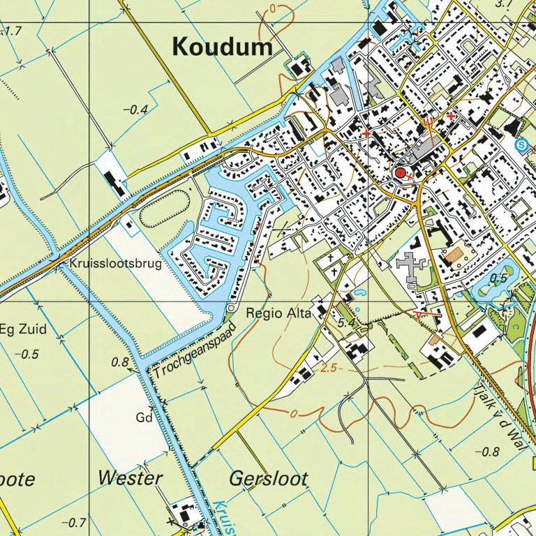 15 B (Stavoren-Koudum) Map by Red Geographics/Reijers Kaartproducties ...