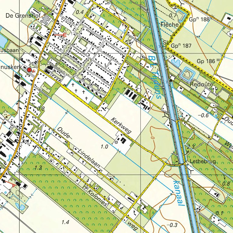 13 B (Bellingwolde) Map by Red Geographics/Reijers Kaartproducties ...
