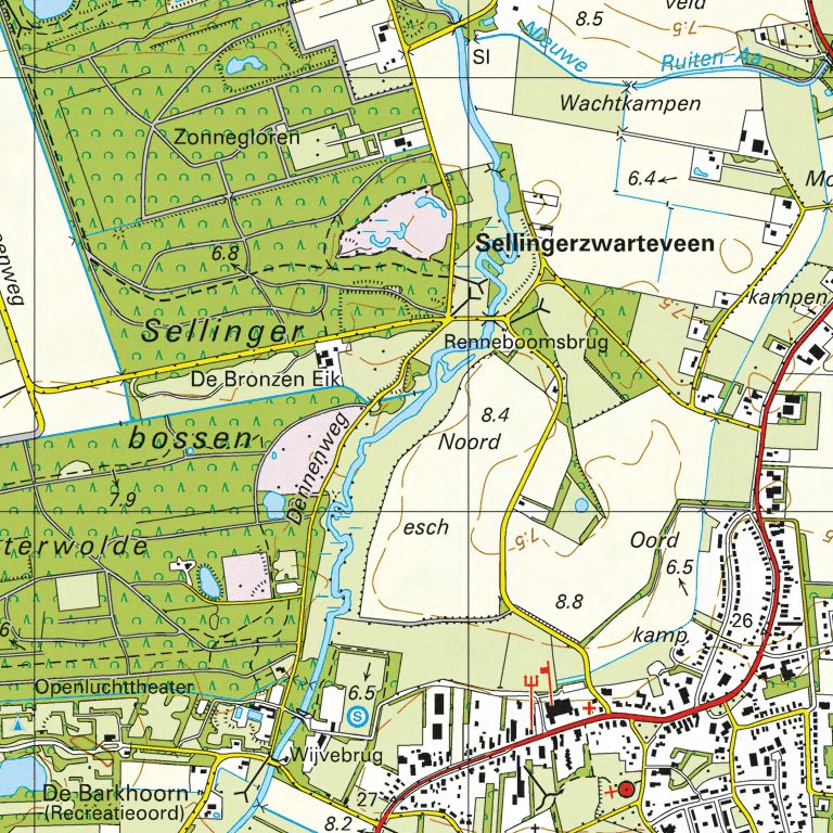 13 D (Vlagtwedde-Bourtange) Map by Red Geographics/Reijers ...