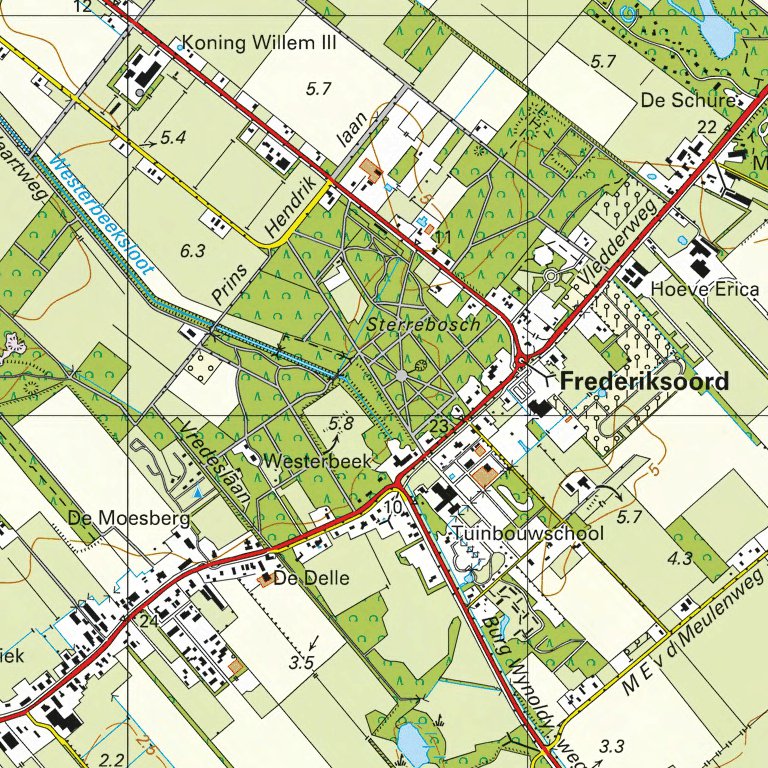 16 E (Noordwolde) Map by Red Geographics/Reijers Kaartproducties ...