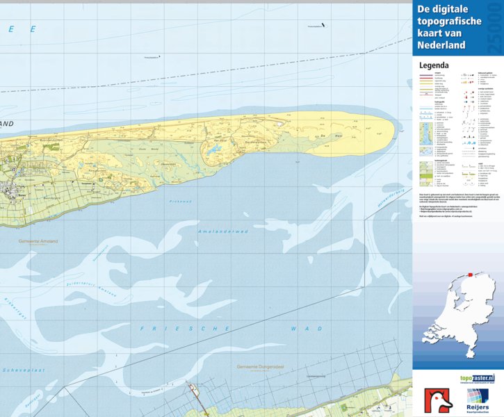 2 C (Oost-Ameland) Map by Red Geographics/Reijers Kaartproducties ...