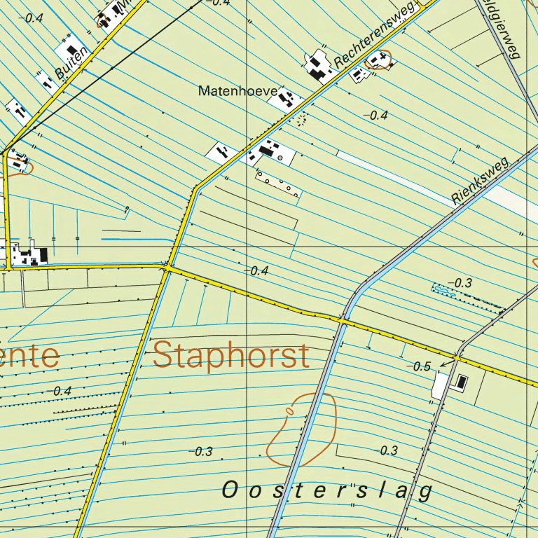 21 E (Meppel-Zwartsluis) Map by Red Geographics/Reijers Kaartproducties ...