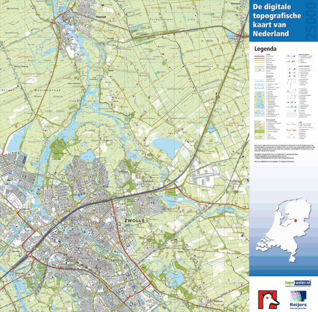 21 G (Zwolle) Map by Red Geographics/Reijers Kaartproducties | Avenza Maps