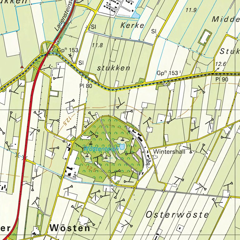 22 F (Schoonebeek) Map by Red Geographics/Reijers Kaartproducties ...