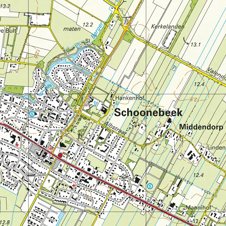 22 F (Schoonebeek) Map by Red Geographics/Reijers Kaartproducties ...