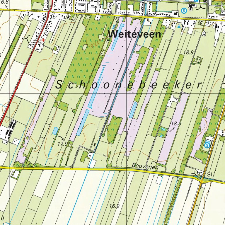 23 A (Nieuw-Schoonebeek) Map by Red Geographics/Reijers Kaartproducties ...