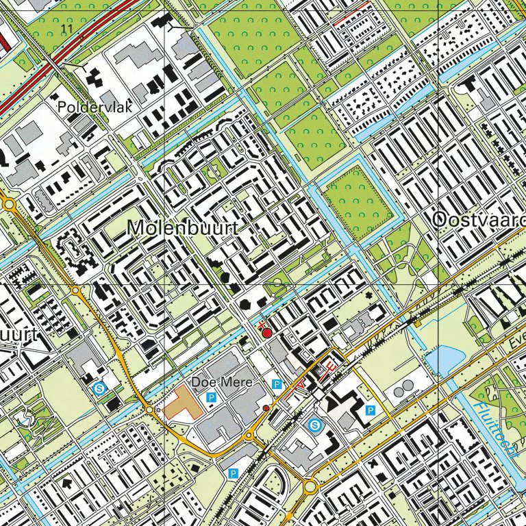 26 A (Almere-Stad) Map by Red Geographics/Reijers Kaartproducties ...