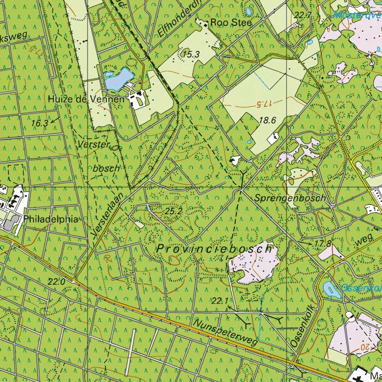 27 C (Nunspeet-Elspeet) Map by Red Geographics/Reijers Kaartproducties ...