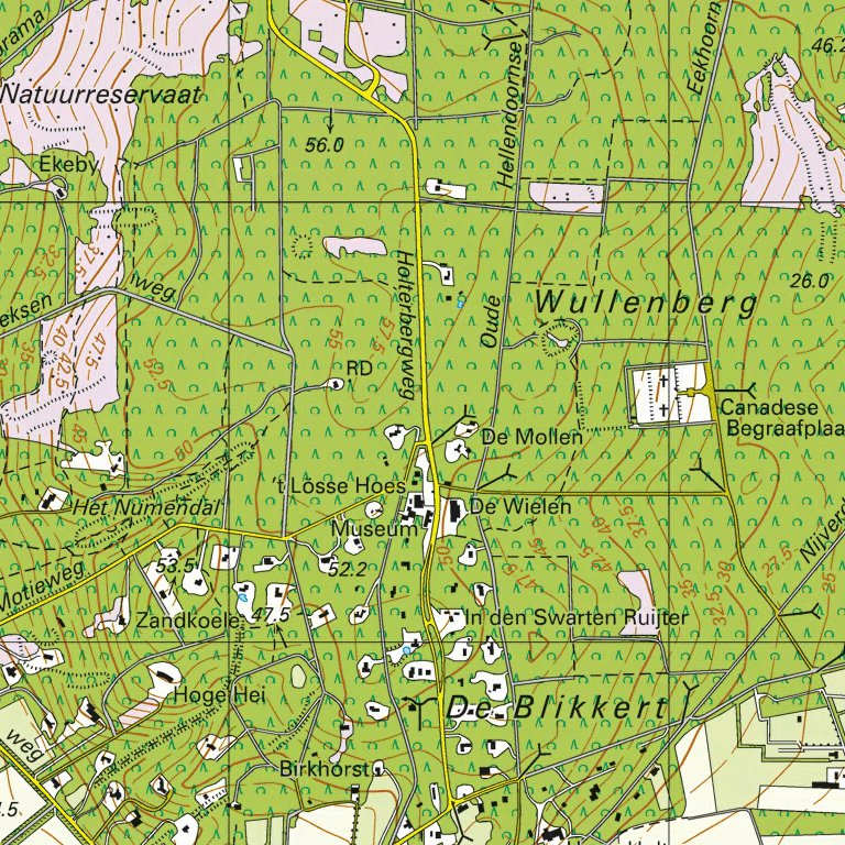 28 C (Nijverdal-Holten) Map by Red Geographics/Reijers Kaartproducties ...