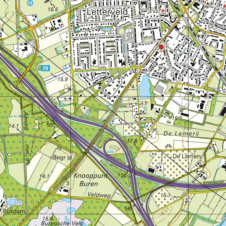 28 G (Almelo-Hengelo) Map by Red Geographics/Reijers Kaartproducties ...