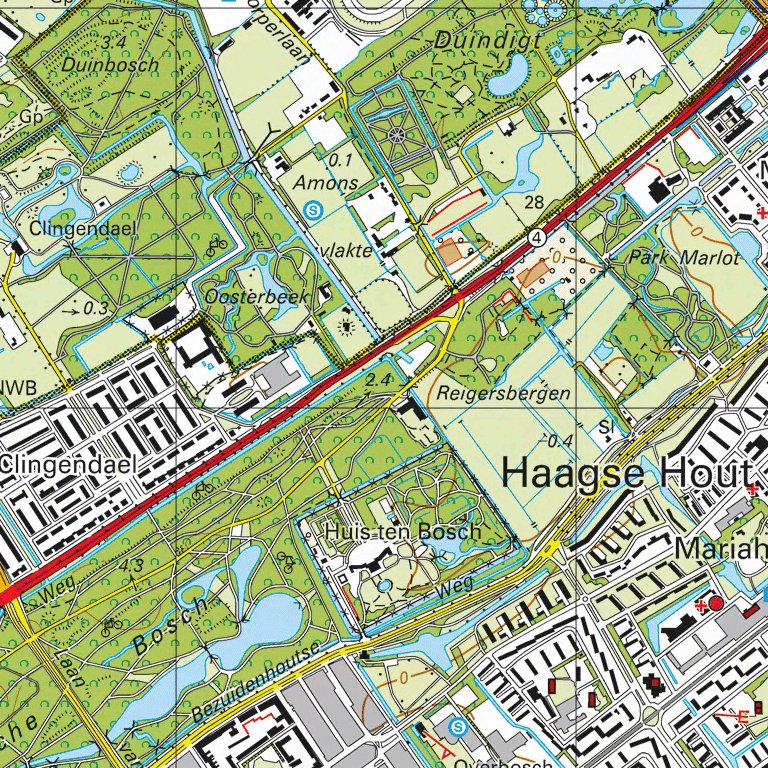 30 G (Den Haag-Leidschendam) Map by Red Geographics/Reijers ...