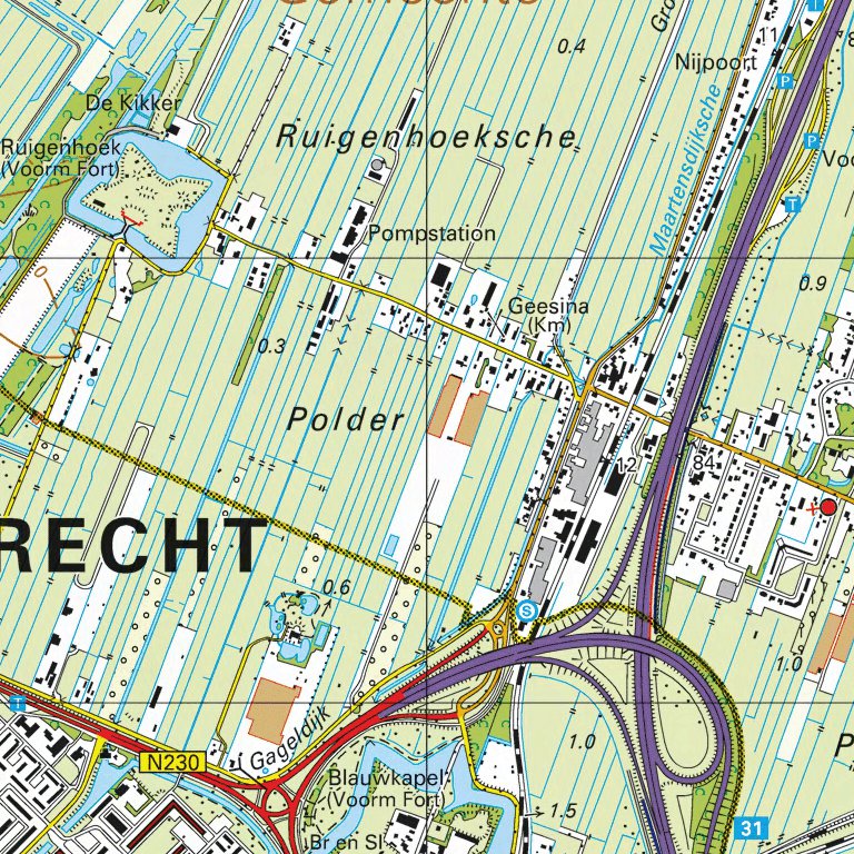 31 H (Utrecht) Map by Red Geographics/Reijers Kaartproducties | Avenza Maps