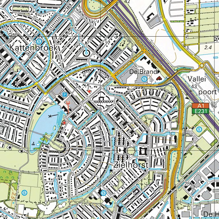 32 B (Amersfoort) Map by Red Geographics/Reijers Kaartproducties ...