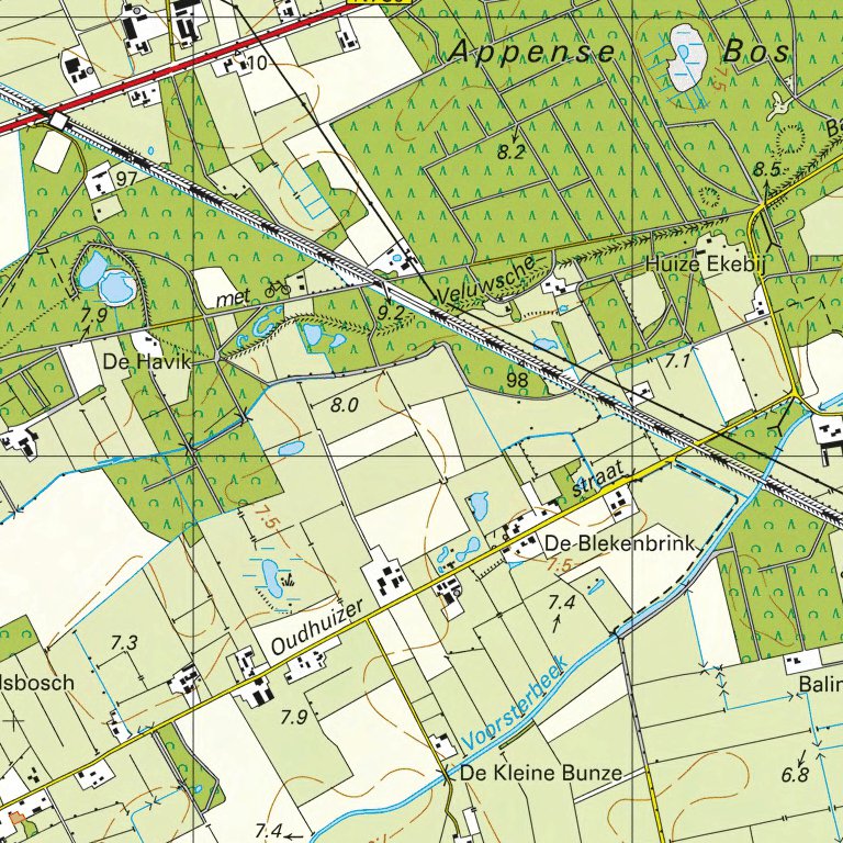 33 E (Deventer-Twello) Map by Red Geographics/Reijers Kaartproducties ...