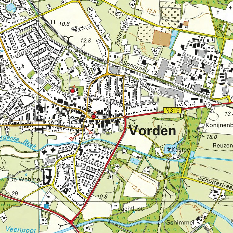 33 H (Zutphen-Vorden) Map by Red Geographics/Reijers Kaartproducties ...