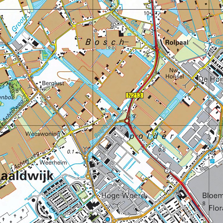 37 B (Wateringen-Maassluis) Map by Red Geographics/Reijers ...