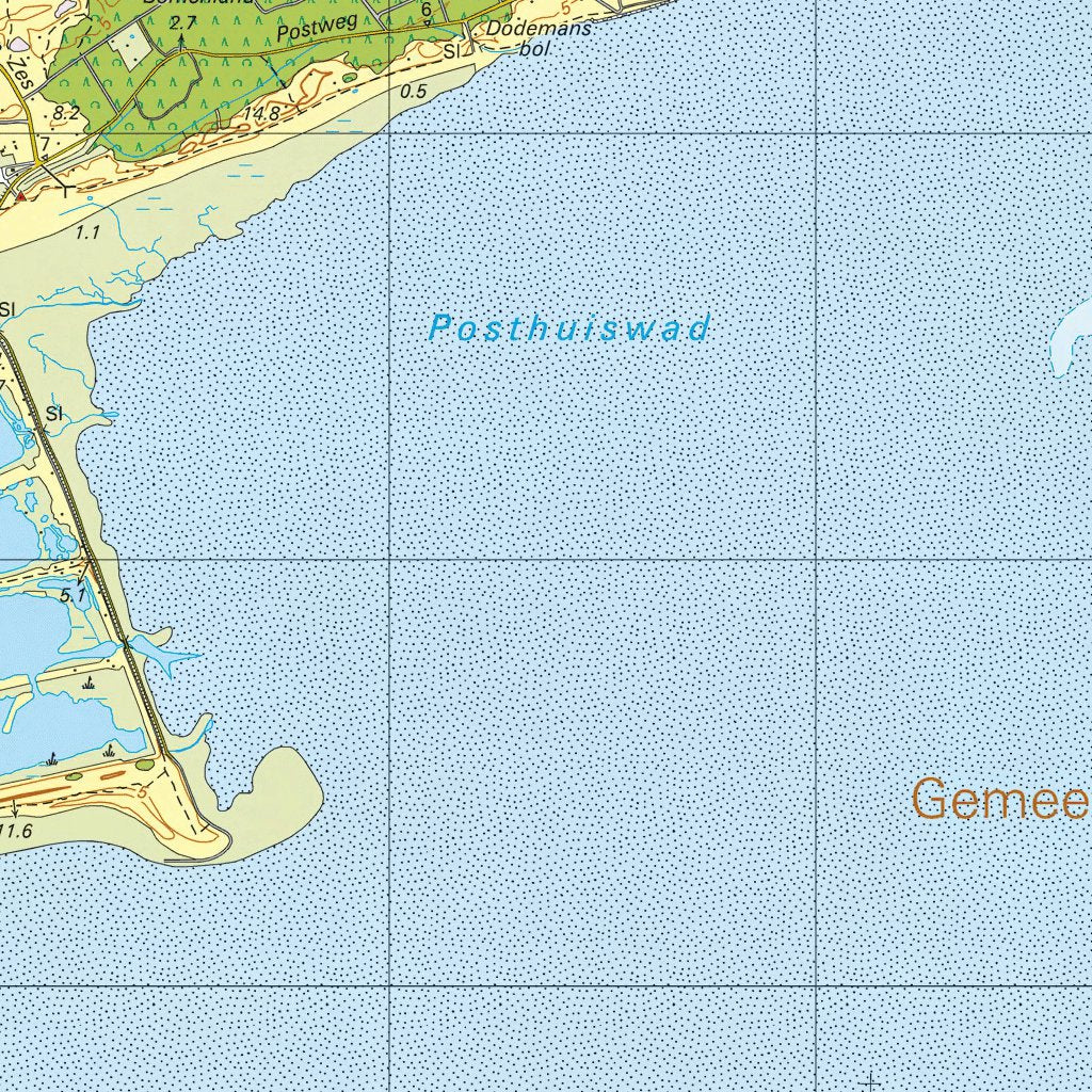 4 G (West-Vlieland) Map by Red Geographics/Reijers Kaartproducties ...