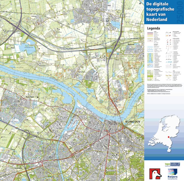 40 C (Nijmegen) Map by Red Geographics/Reijers Kaartproducties | Avenza ...