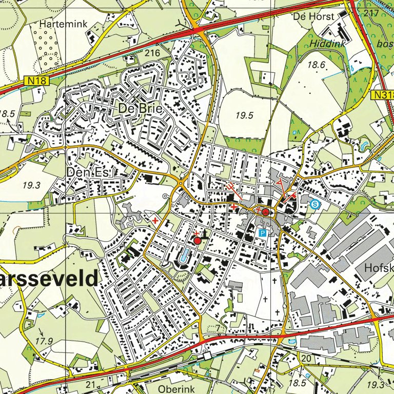 41 A (Zelhem-Varsseveld) Map by Red Geographics/Reijers Kaartproducties ...