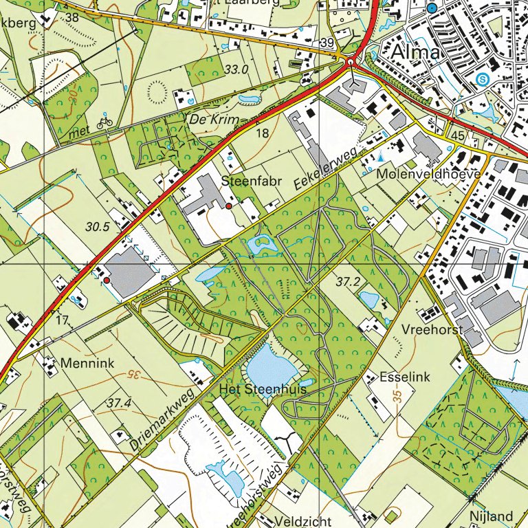 41 E (Winterswijk) Map by Red Geographics/Reijers Kaartproducties ...