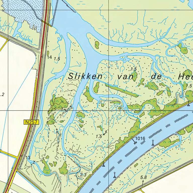 43 D (Oude Tonge-Nieuw Vossemeer) Map by Red Geographics/Reijers ...
