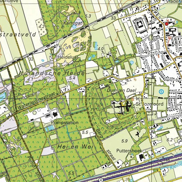 45 B (Den Bosch-Lith) Map by Red Geographics/Reijers Kaartproducties ...