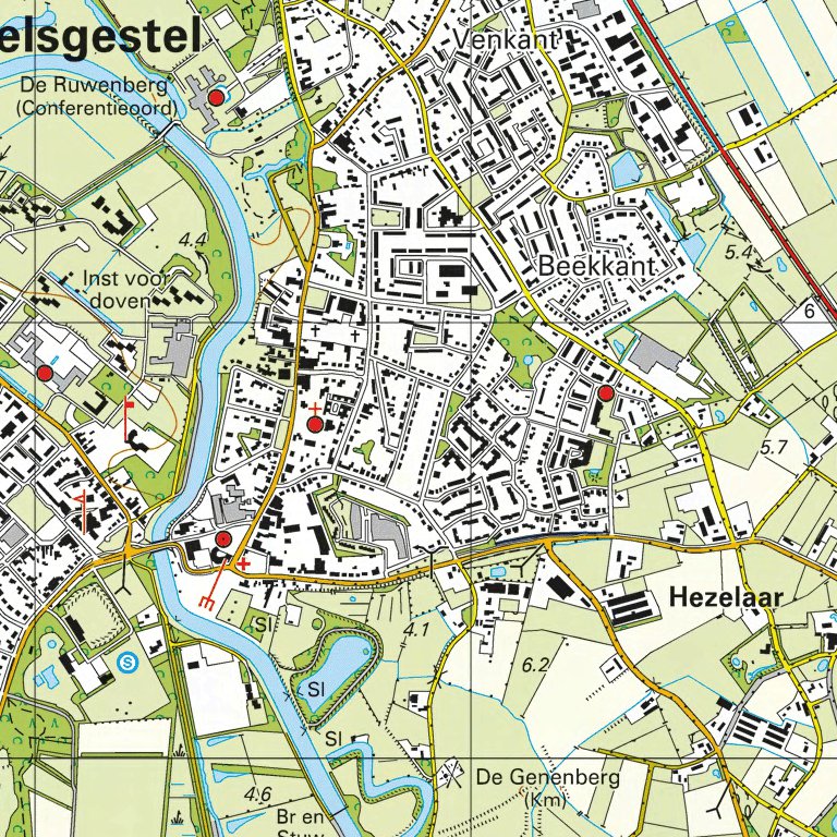 45 D (Den Bosch-Schijndel) Map by Red Geographics/Reijers ...