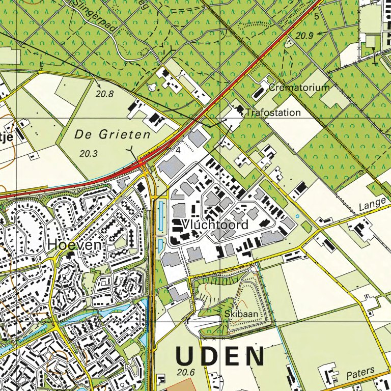 45 H (Uden-Boekel) Map by Red Geographics/Reijers Kaartproducties ...