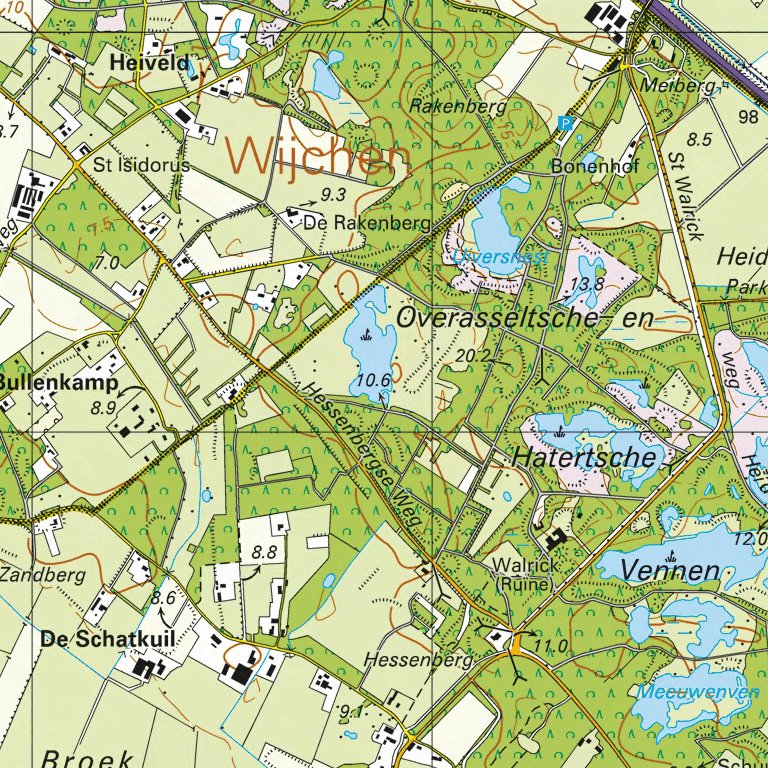 46 A (Nijmegen-Cuijk) Map by Red Geographics/Reijers Kaartproducties ...