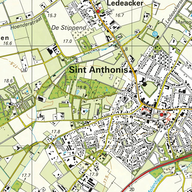 46 C (Mill-Sint Anthonis) Map by Red Geographics/Reijers ...
