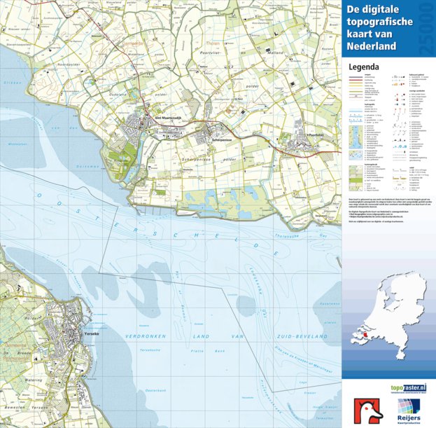 49 A (Yerseke-Poortvliet) Map by Red Geographics/Reijers ...