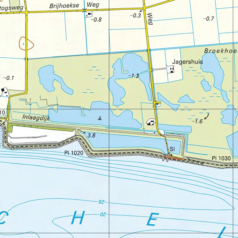 49 A (Yerseke-Poortvliet) Map by Red Geographics/Reijers ...