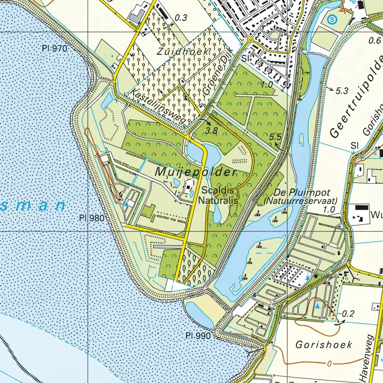 49 A (Yerseke-Poortvliet) Map by Red Geographics/Reijers ...