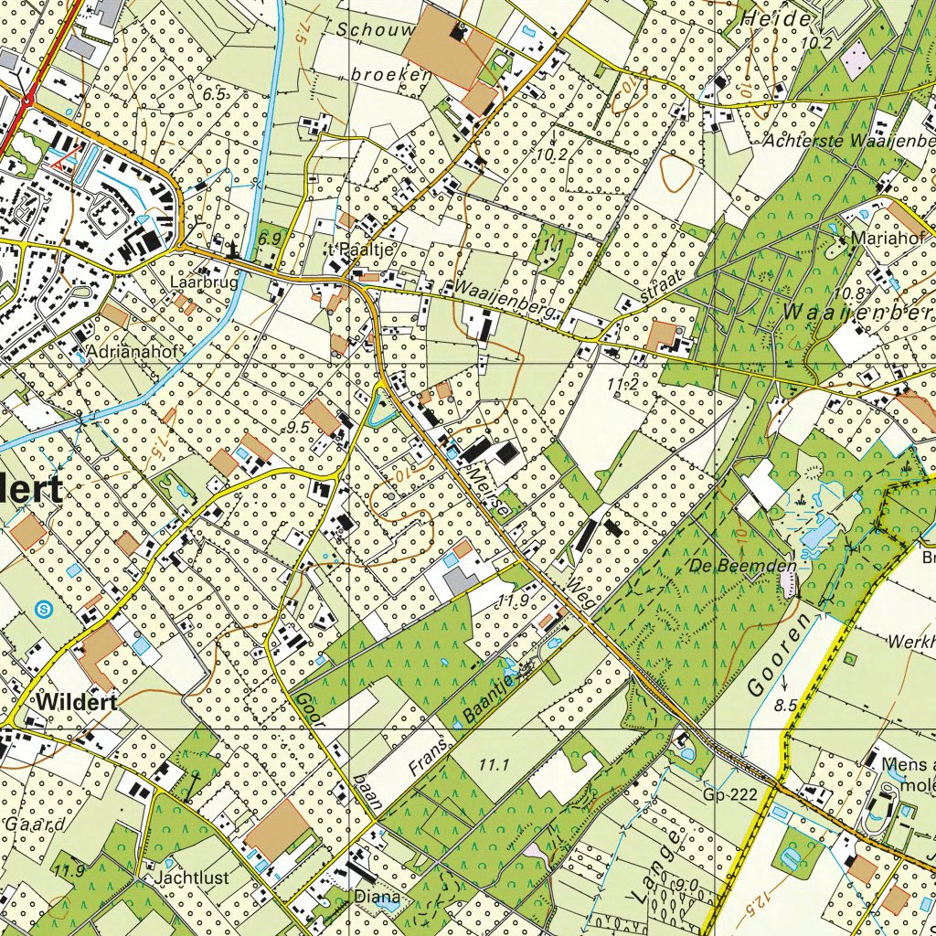 50 C (Rijsbergen-Zundert Map by Red Geographics/Reijers Kaartproducties ...