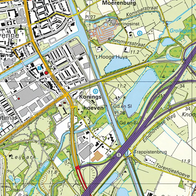 50 F (Tilburg-Hilvarenbeek) Map by Red Geographics/Reijers ...