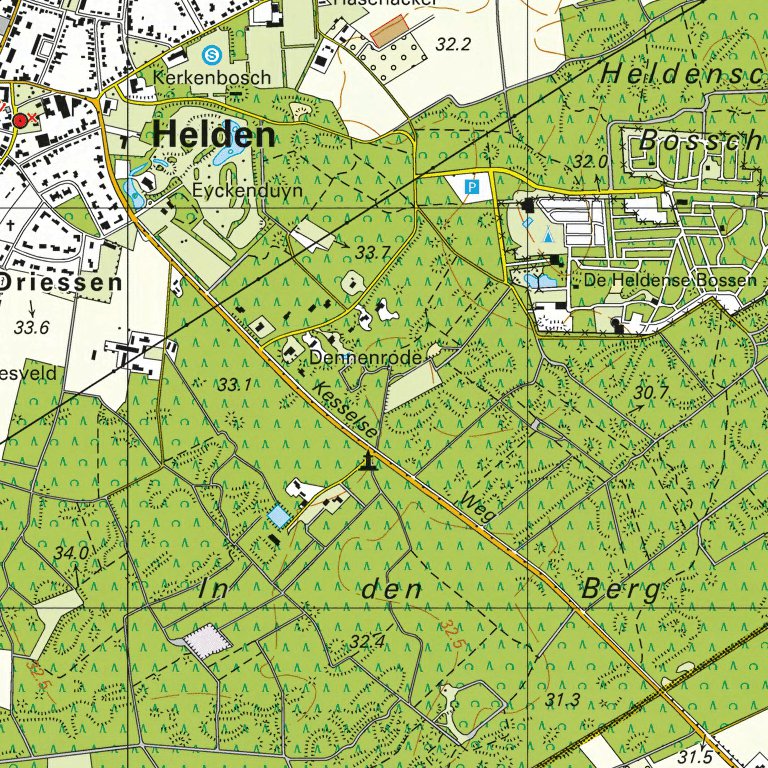 58 B (Panningen-Roggel) Map by Red Geographics/Reijers Kaartproducties ...