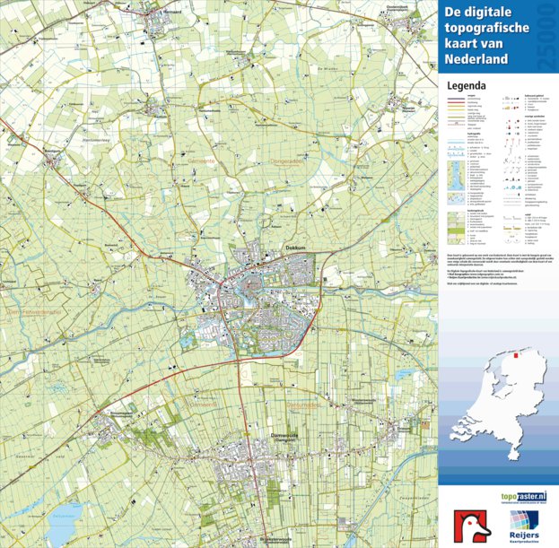 6 B (Dokkum) Map by Red Geographics/Reijers Kaartproducties | Avenza Maps