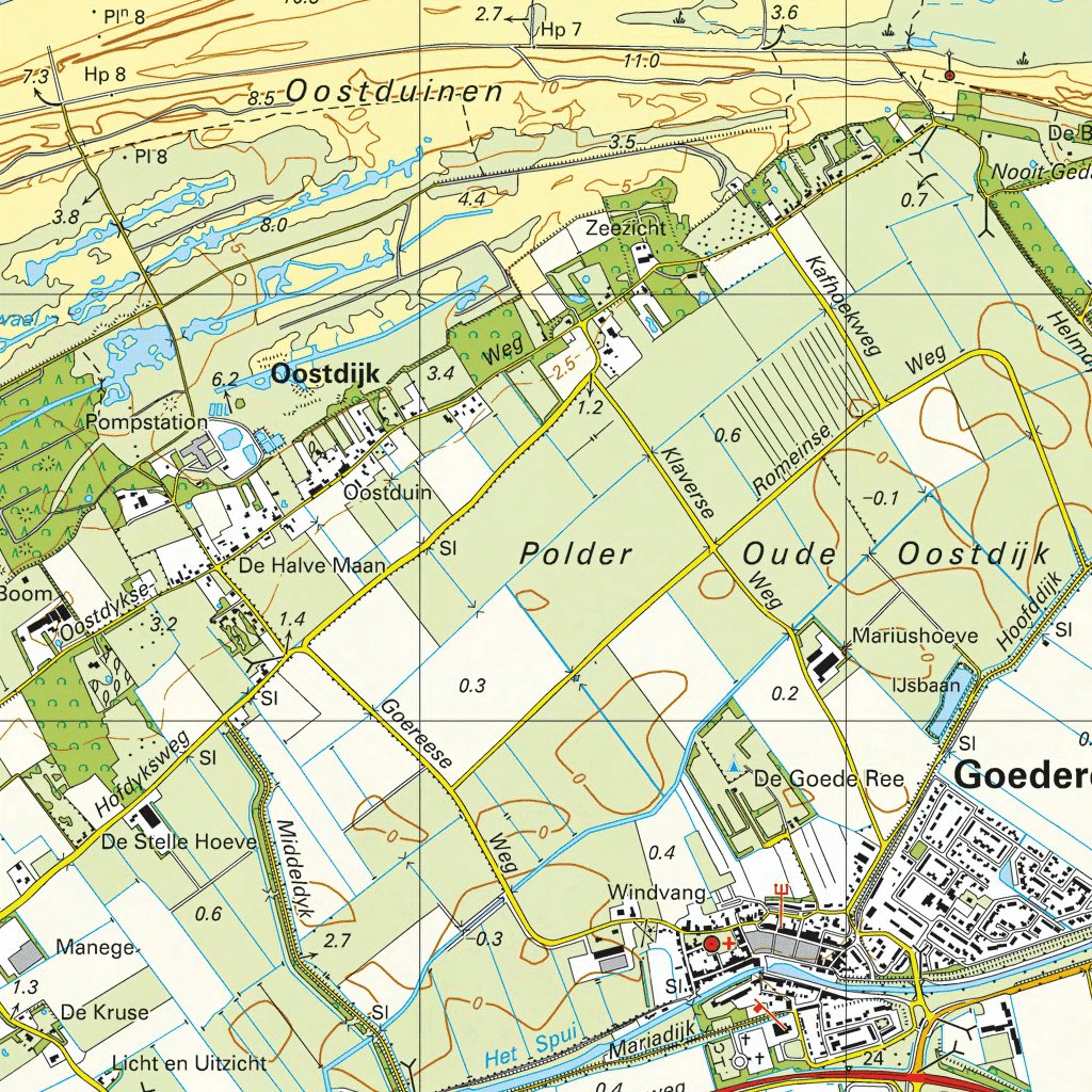 64 F (Ouddorp) Map by Red Geographics/Reijers Kaartproducties | Avenza Maps