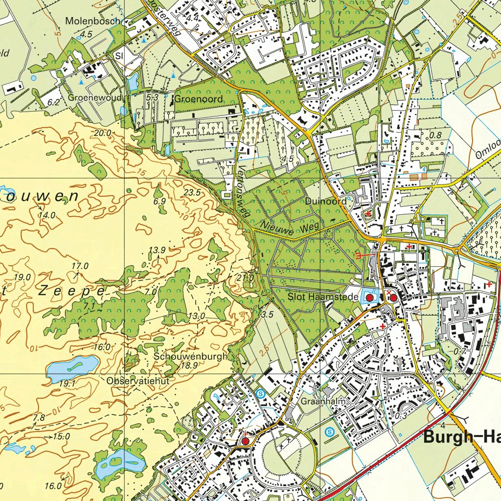 64 G (Burgh Haamstede-Renesse) Map by Red Geographics/Reijers ...